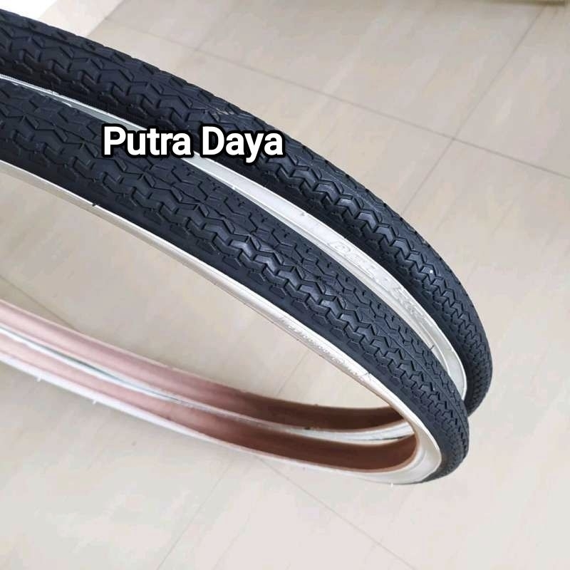 Jual Ban Luar Sepeda Polygon Sierra Jengki ukuran 26 x 1 3/8 SWALLOW Hitam Putih | Shopee Indonesia