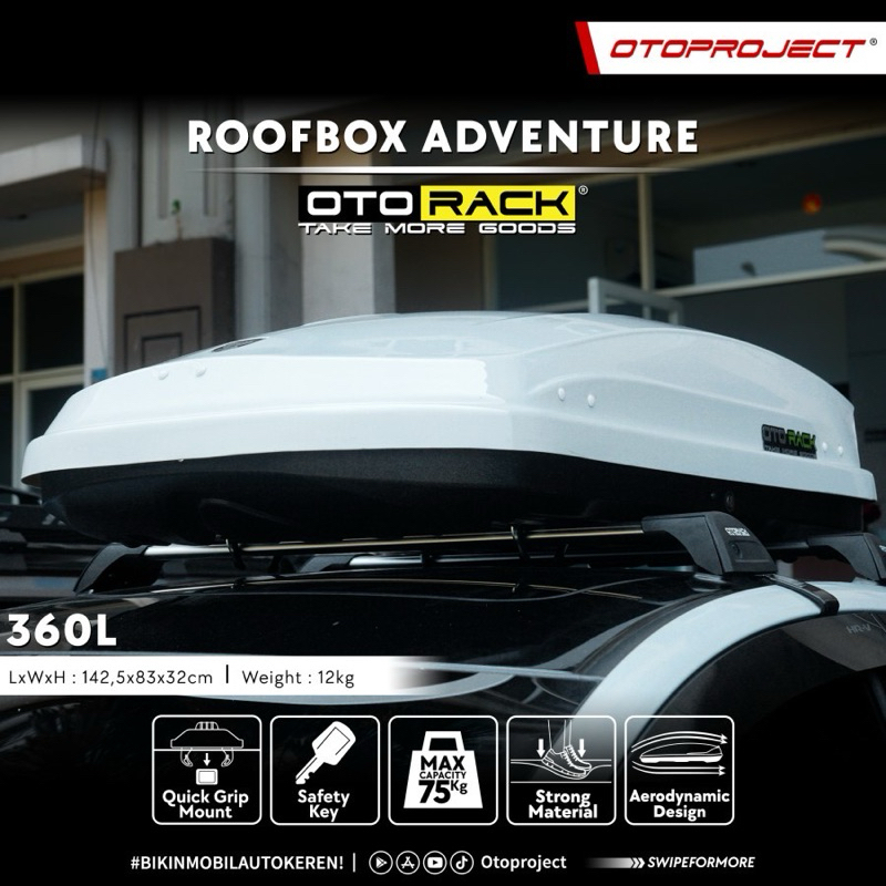 Jual OTORACK ROOF BOX ADVENTURE 360L | ADVENTURE PLUS 460L | Shopee ...