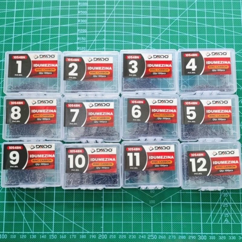 Jual Mata Kail Pancing Per Box Isi 100 Pcs Carbon Daido Idumezina Tipe ...