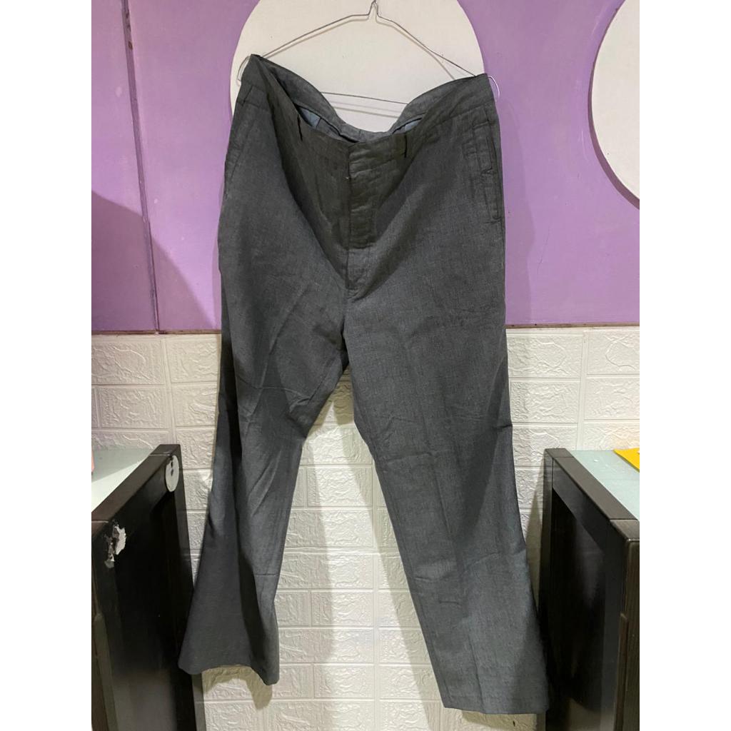 Jual celana bahan bigsize pria preloved | Shopee Indonesia