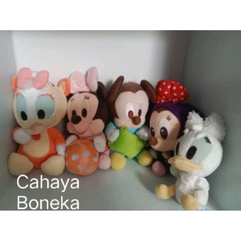 Jual Disney Baby Boneka Minnie Mickey Mouse Polkadot Donald Duck ...
