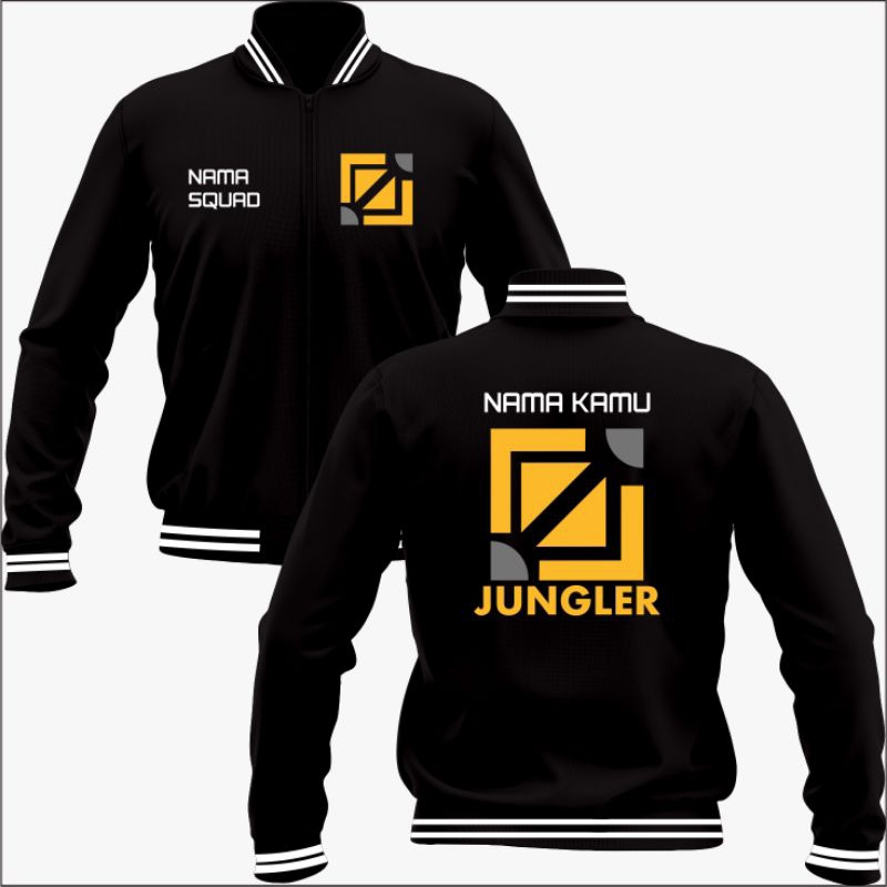 Jual Jaket Bomber Varsity Mobile Legends Jungler Custom Nama Atasan ...