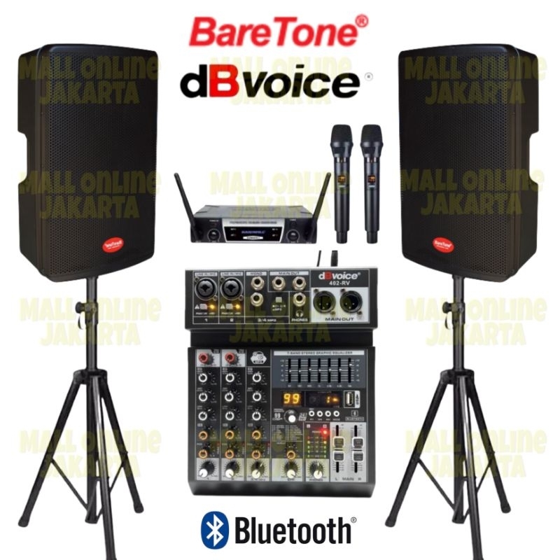 Jual Paket Sound system Baretone 15 inch max 15Rc speaker aktif outdoor ...