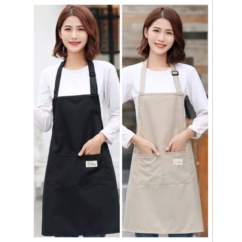 Jual Celemek Anti Air Waterproof Clemek Barista Korean Style Pria ...