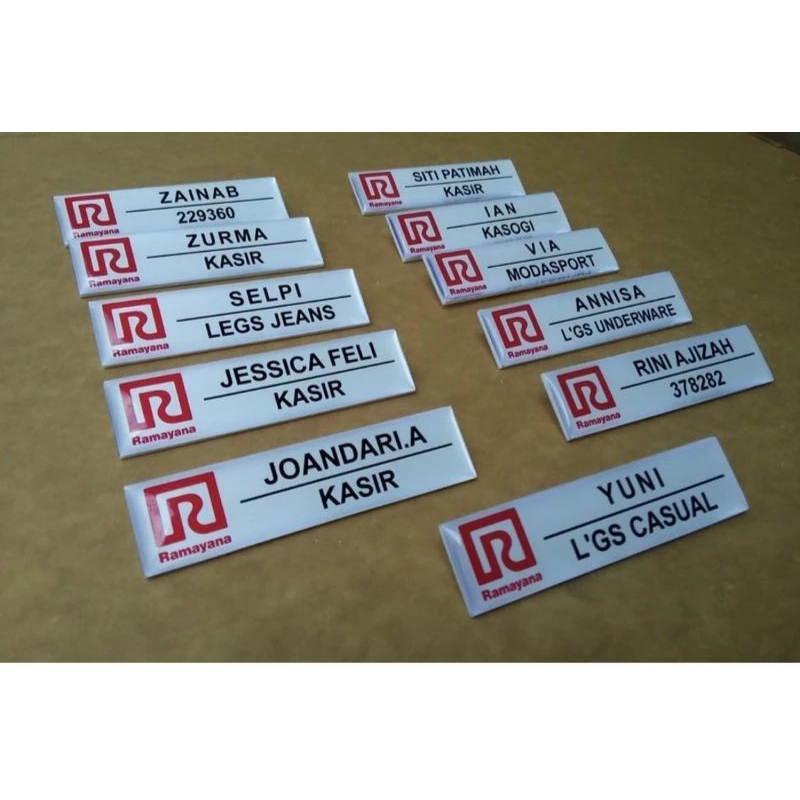 Jual Name Tag / Nama Dada Akrilik khusus Ramayana | Shopee Indonesia