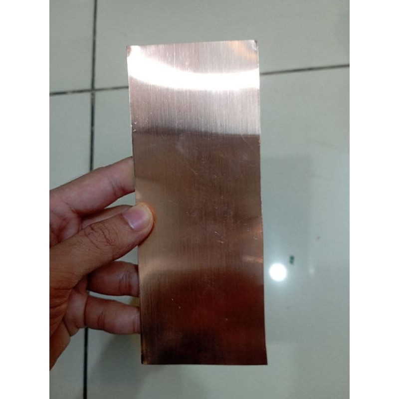 Jual Plat Tembaga Asli Tebal 0,3mm x 50mm x 150mm Tembaga | Shopee ...
