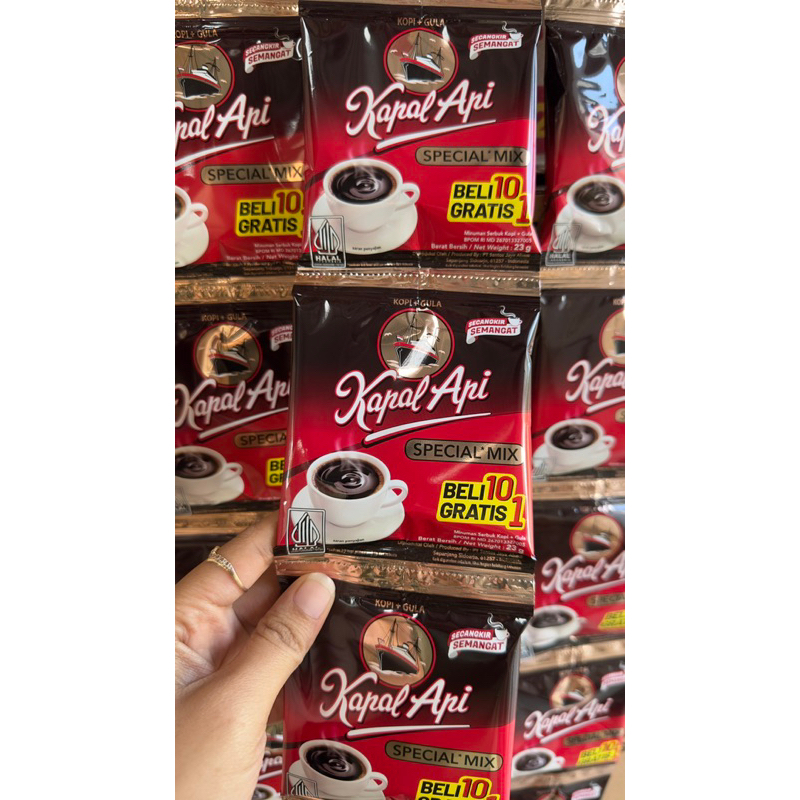 Jual Kapal Api Special MIX isi beli 10 gratis 1 sachet ( kopi hitam ...