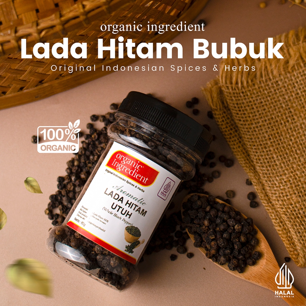 Jual Organic Ingredient Lada Hitam Utuh Original Rempah Indonesia Bumbu ...