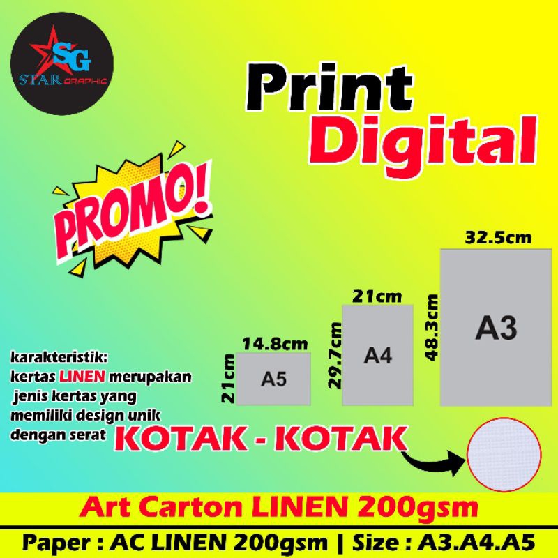 Jual Print Cetak Linen Digital A3+ | Bahan Kertas LINEN | Print Kertas ...