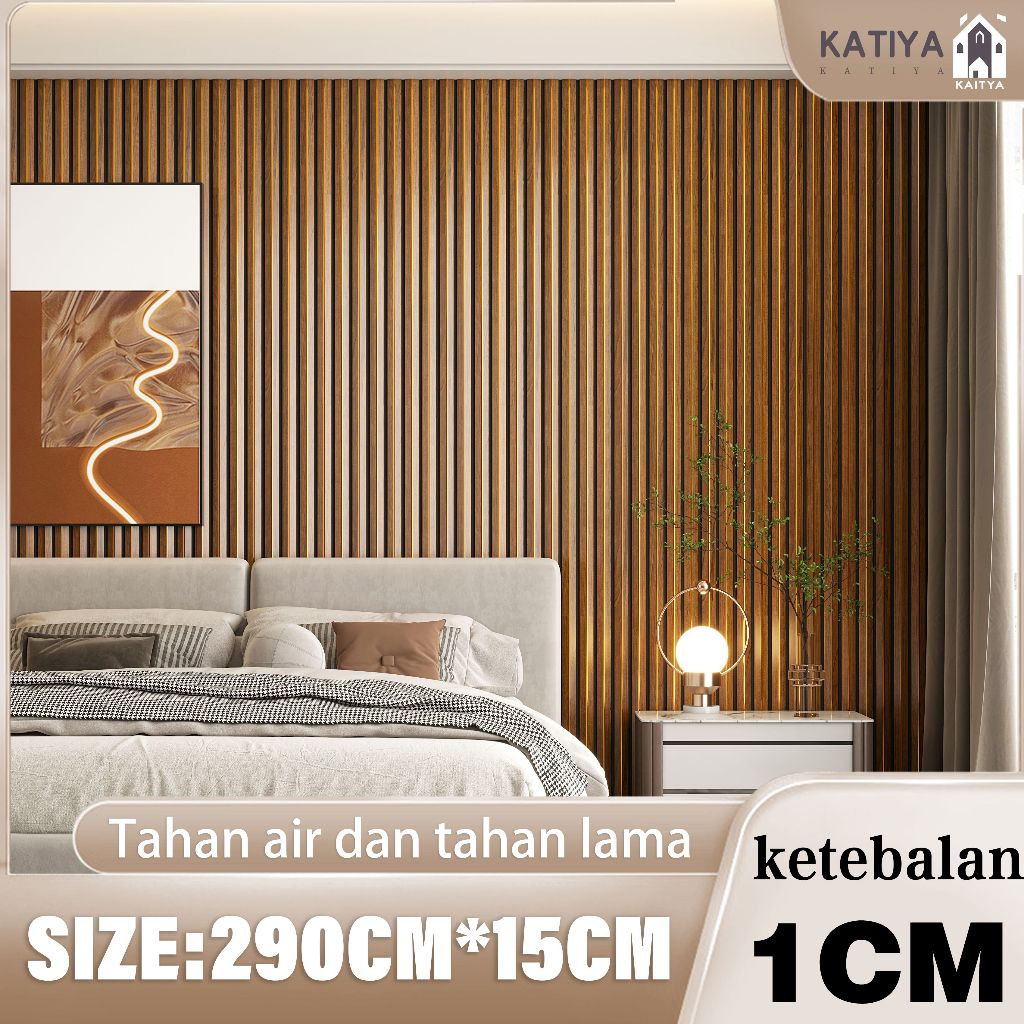 Jual Panel Dinding Motif Serat Kayu: 15cm x 290cm x 1cm - Panel Dinding ...