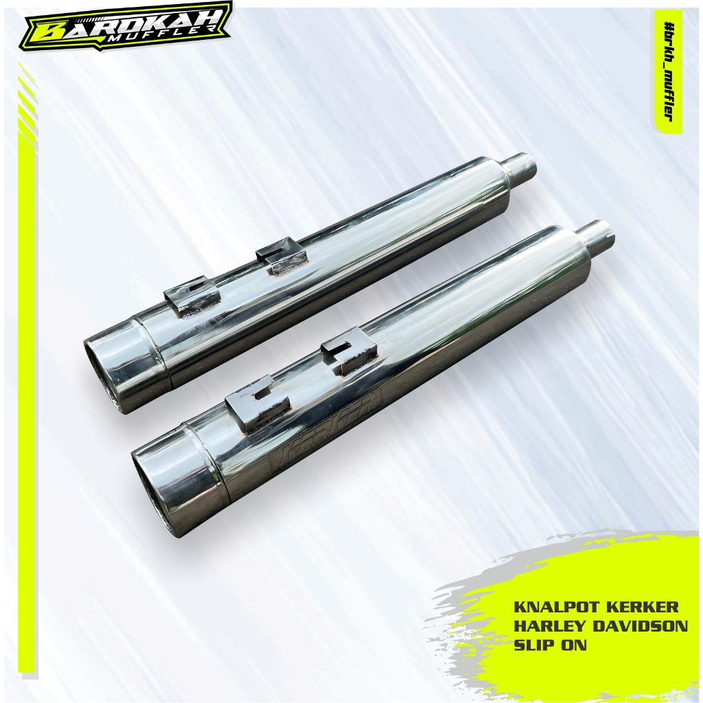 Jual Knalpot Moge Kerker Titan Kilap Slip On Untuk Harley Davidson Full ...