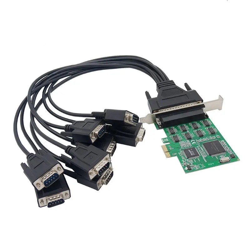 Jual Netline Multi I/O PCI Express Serial Card 8 Port Serial RS-232 DB9 ...
