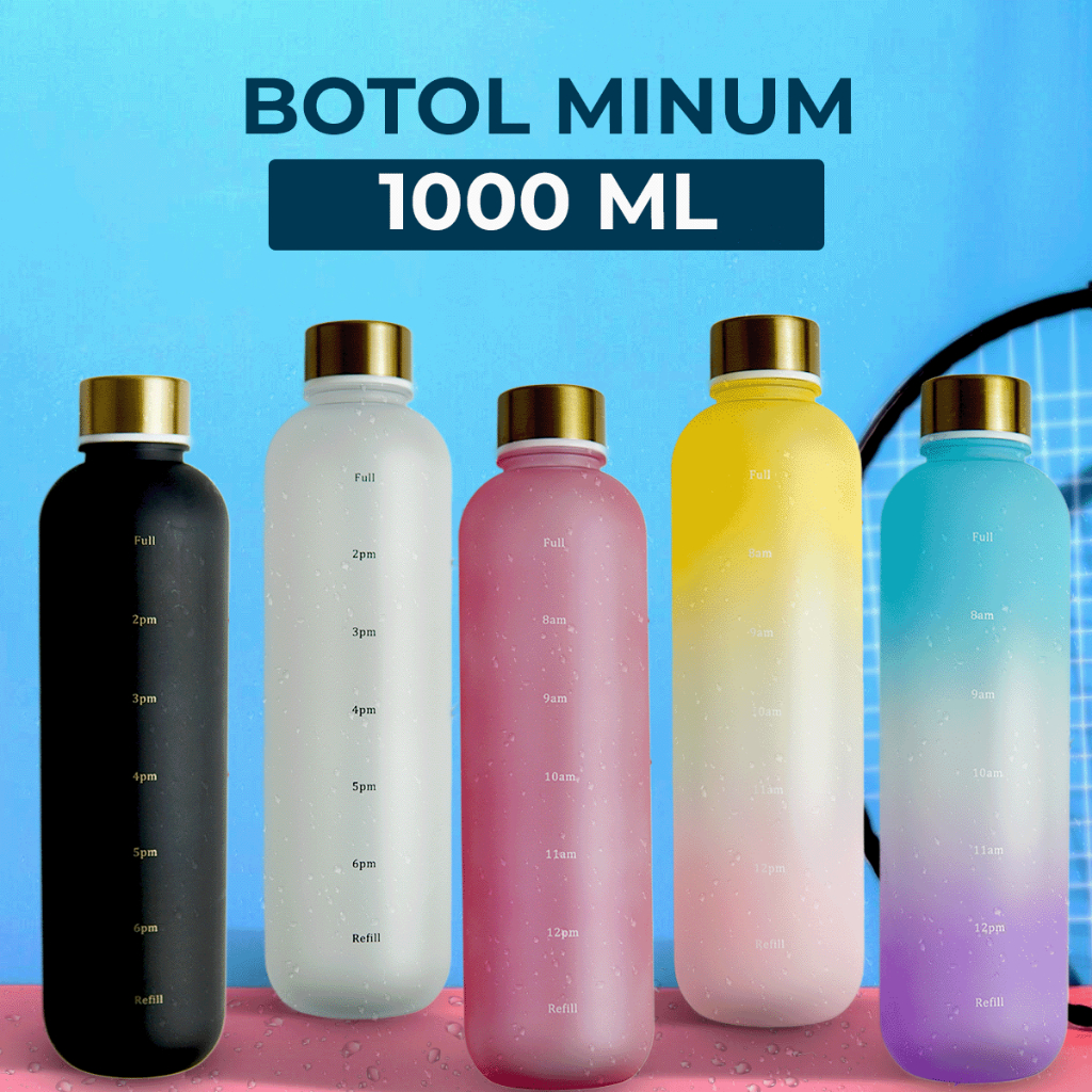 Jual Botol Minum Aesthetic Water Bottle Botol Minum Portabel Kapasitas ...