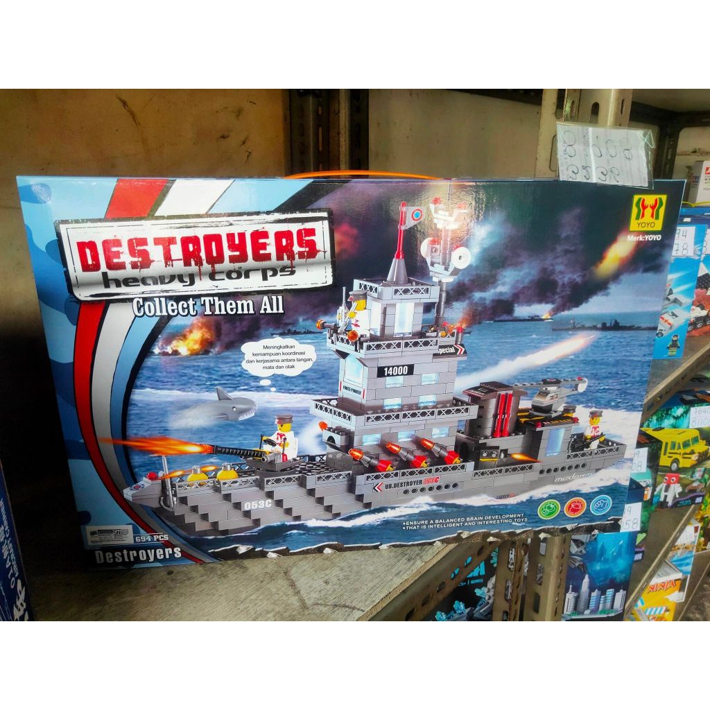 Jual Lego Brick Destroyer Kapal Perang 694pcs | Shopee Indonesia
