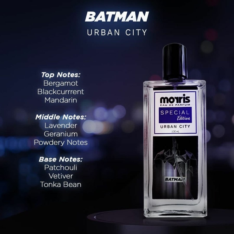 Jual Morris Batman Special Edition Eau De Parfum Urban City 100ml ...