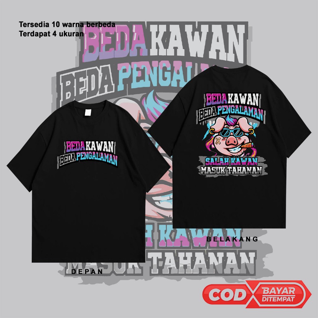 Jual KAOS KATA KATA BEDA KAWAN BEDA PENGALAMAN DEPAN BELAKANG VIRAL ... Jual KAOS KATA KATA BEDA KAWAN BEDA PENGALAMAN DEPAN BELAKANG VIRAL ...