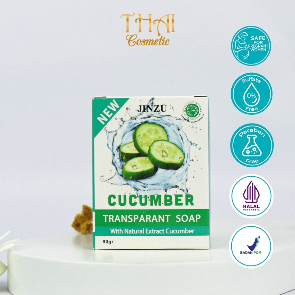 Jual Jinzu Cucumber/Timun Brightening Soap With Vitamin A, C, E - 90g ...