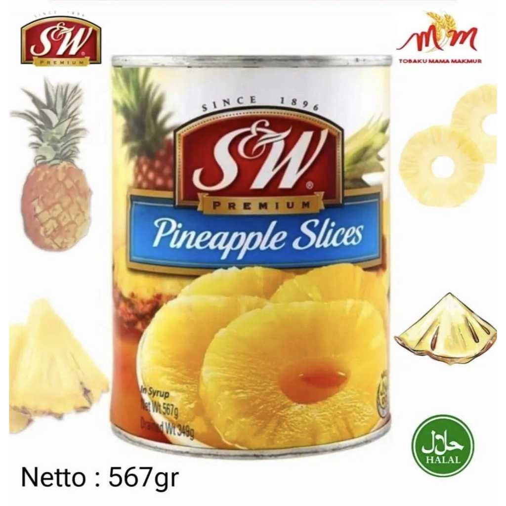 Jual Pineapple Slice S&W / Buah Nanas Potongan 567 gram | Shopee Indonesia