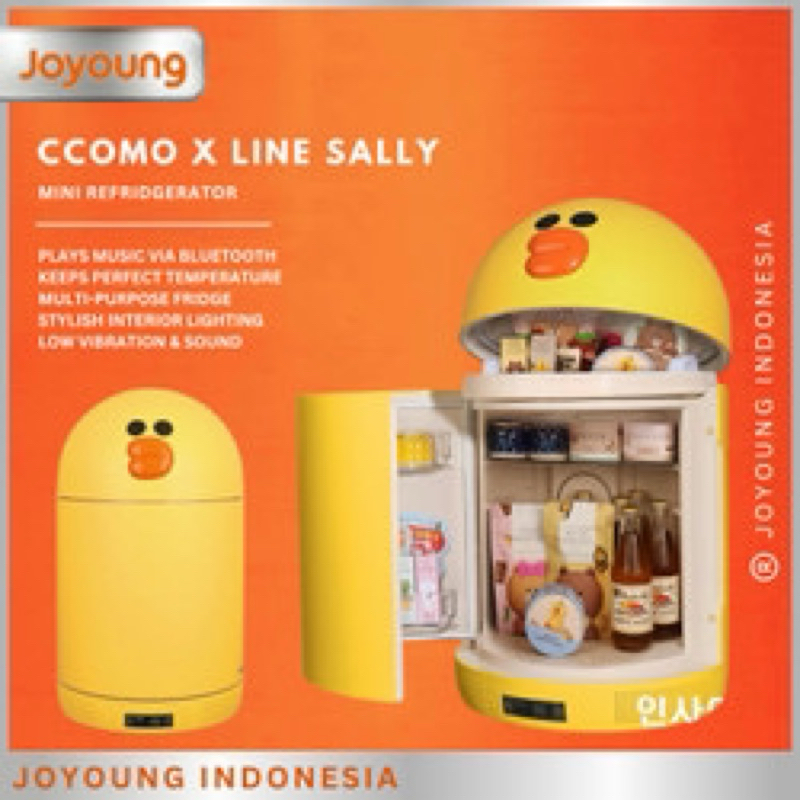 Jual KULKAS MINI LUCU LINE FRIENDS REFRIGERATOR HOME BAR | Shopee Indonesia