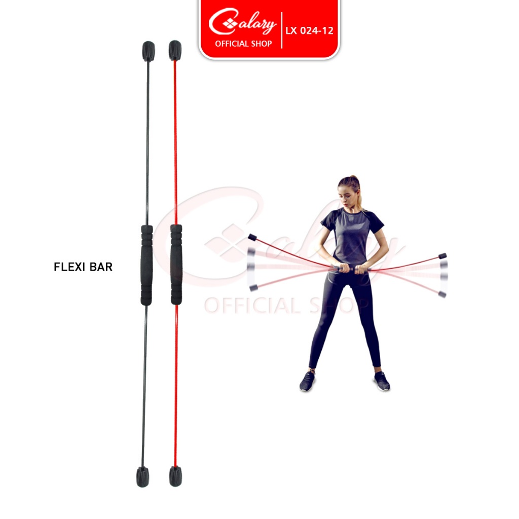 Jual 𝐂𝐀𝐋𝐀𝐑𝐘 Flexi Bar Stick Flexi Bar Swing Tongkat Olahraga Flexi Bar ...