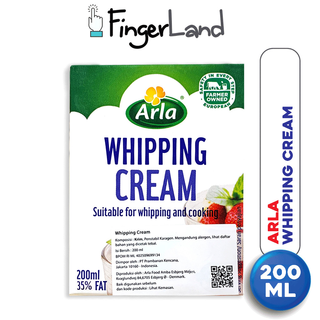 Jual ARLA Whipping Cream 35% Fat 200 ml Krim Kocok | Shopee Indonesia