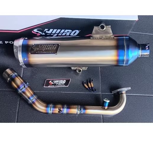 Jual Knalpot Shijiro Tipe City Runner Full Titanium T1 Pcx Aerox N Max ...