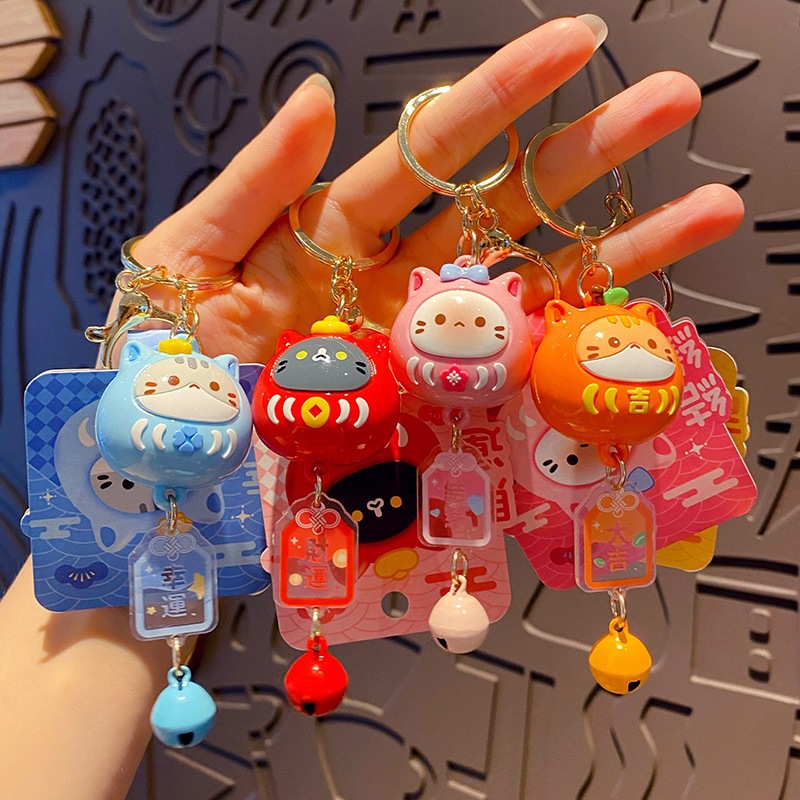 Jual 44. Keychain Roly Poly Meow Cat / Lucky Cat Sanrio / Gantungan ...