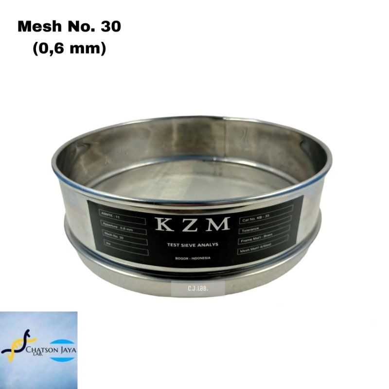 Jual Ayakan Mesh Test Sieve Ayakan Mesh 30 (0,6 mm) Diameter 20 cm ...