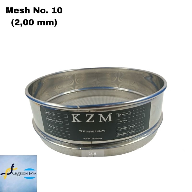 Jual Ayakan Mesh Test Sieve Ayakan Mesh 10 (2,00 mm) Diameter 20 cm ...