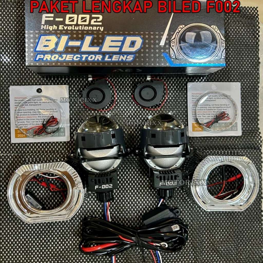 Jual PAKET BILED F002 AES 65 WATT SEPASANG 1 SET 3 INCHI BLUELENS SET ...