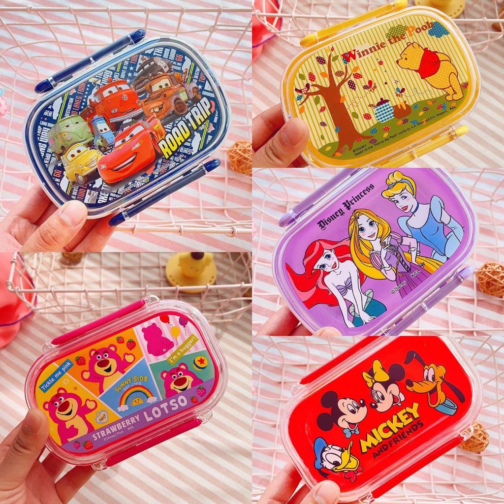 Jual Lunch Box Seria Tempat Tepak Makan Karakter Kartun Anak Disney Cars Mickey Minnie Princess ...