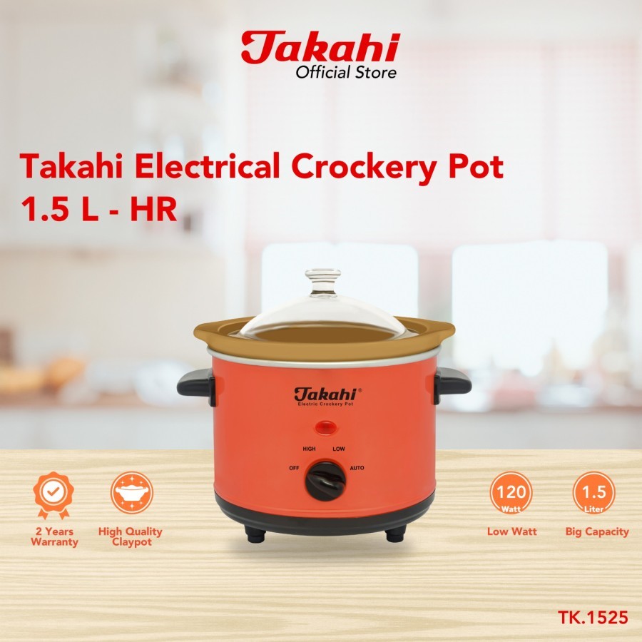 Jual Takahi Slow Cooker 1,5 L / Alat Masak Lambat /Alat Pembuat Mpasi ...