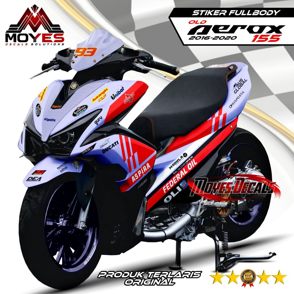 Jual Decal Motor Aerox Old - Stiker Motor Aerox Old Fullbody Premium ...