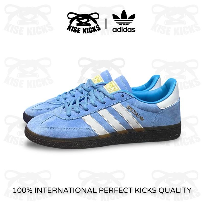 Jual [PERFECT KICKS] Sepatu Sneakers Adidas Spezial Ice Blue / Brown ...