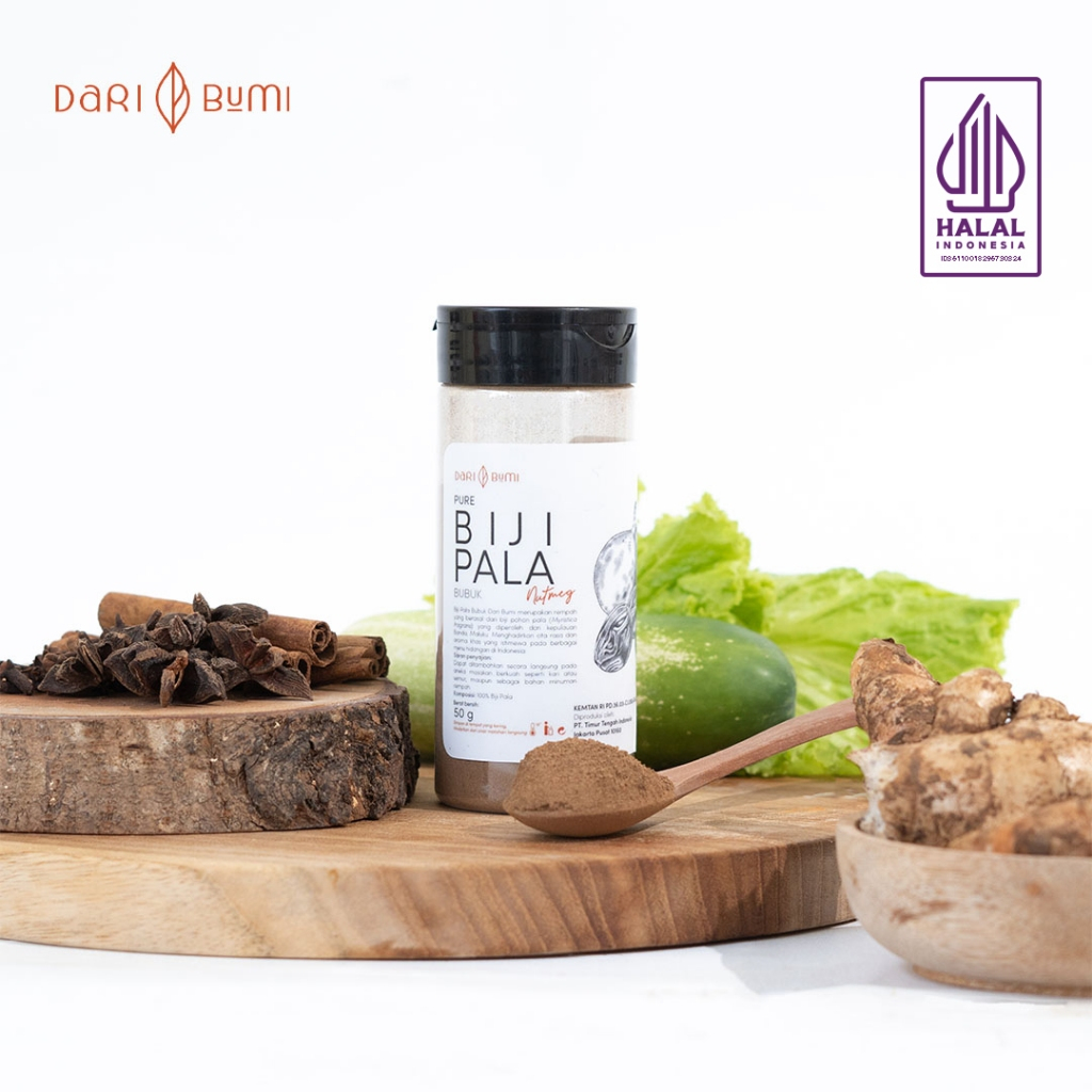 Jual Dari Bumi Biji Pala Bubuk 50 Gr Premium Nutmeg Powder | Shopee ...