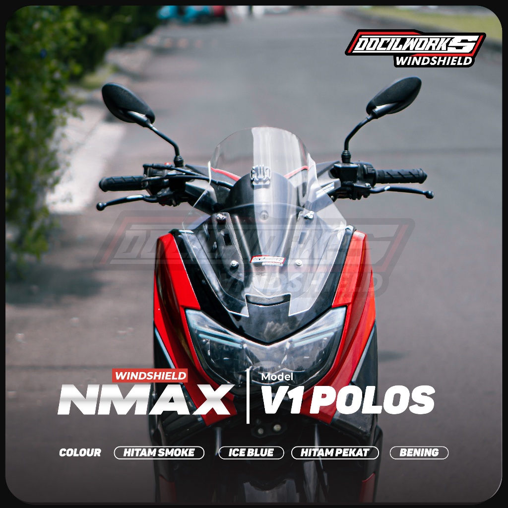 Jual Docilworks - Visor Windshield TDR Mini 4 MILI Nmax New Nmax Old ...