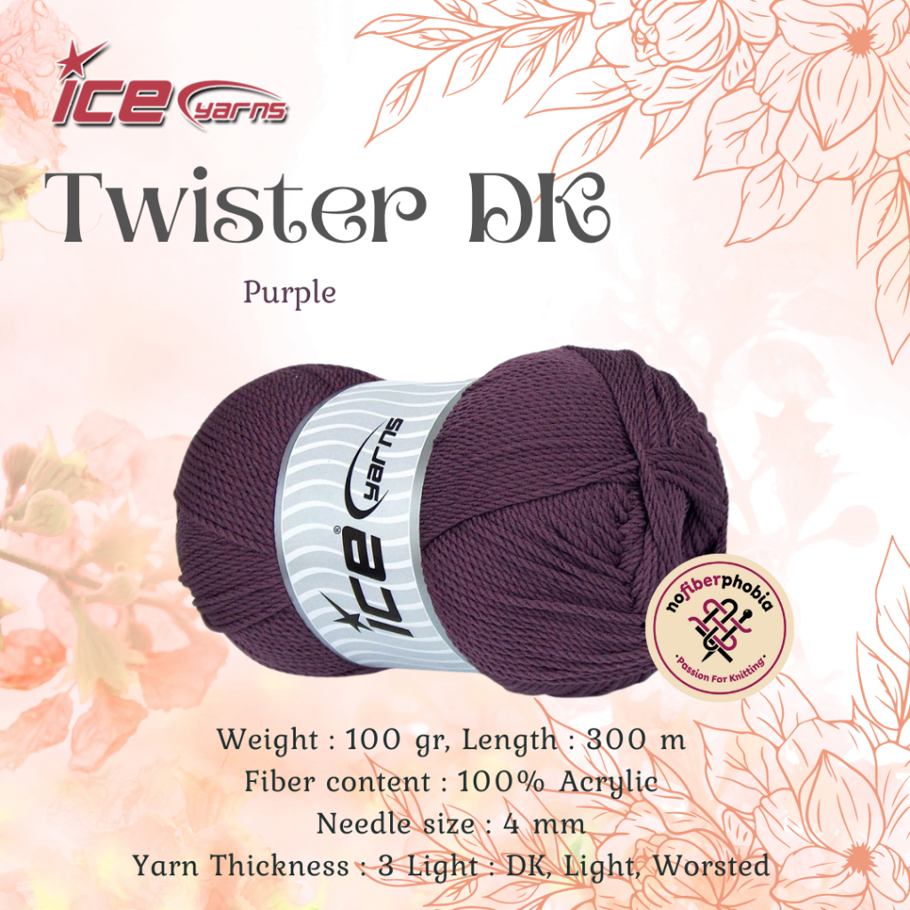 Jual Benang Rajut Ice Yarns TWISTER DK | Shopee Indonesia