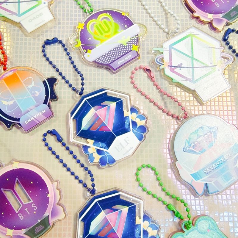 Jual chincoula - kpop lightstick keychain | keychain exo suju bts ...