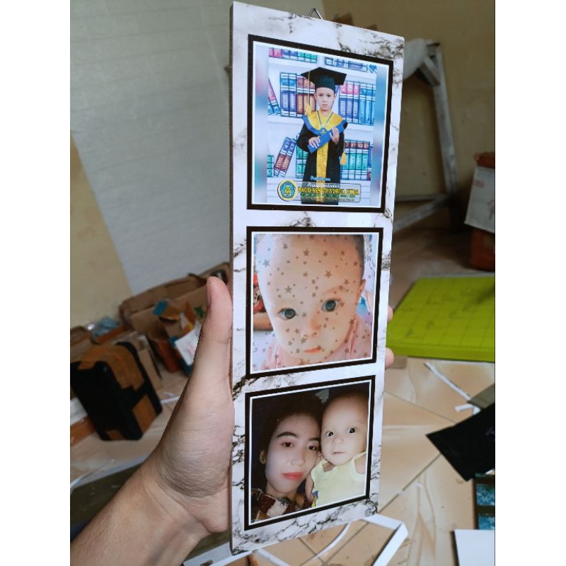 Jual CETAK 3 FOTO 4R PLUS BINGKAI SUSUN FULL LIST PINGGIRAN Besi Kayu ...