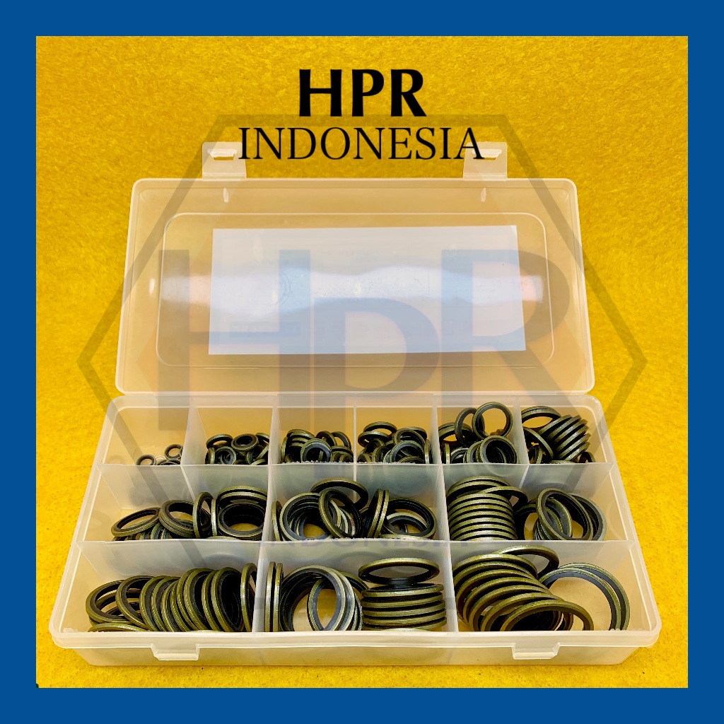 Jual HPR NBR Ring Metal Oring O-ring Oil Seal Washer Box Set Assortment ...