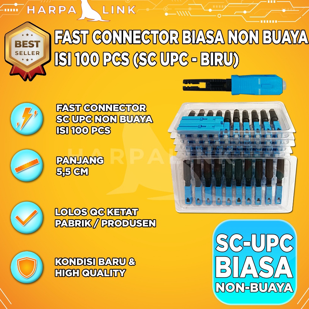 Jual KODE K26A Fast Connector SC UPC Fiber Optik Bukan Buaya Isi 1 PCS ...