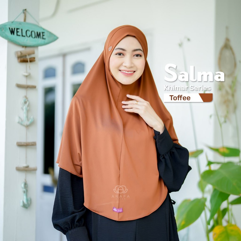 Jual Arafa Hijab - Khimar Salma L | Hijab Dagu Instan Malaysia Premium Quality | Shopee Indonesia
