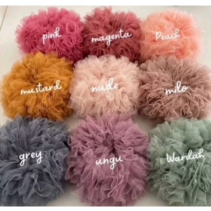 Jual lusinan 12pcs, Ikat rambut hijab, cepol hijab anti pusing | Shopee ...