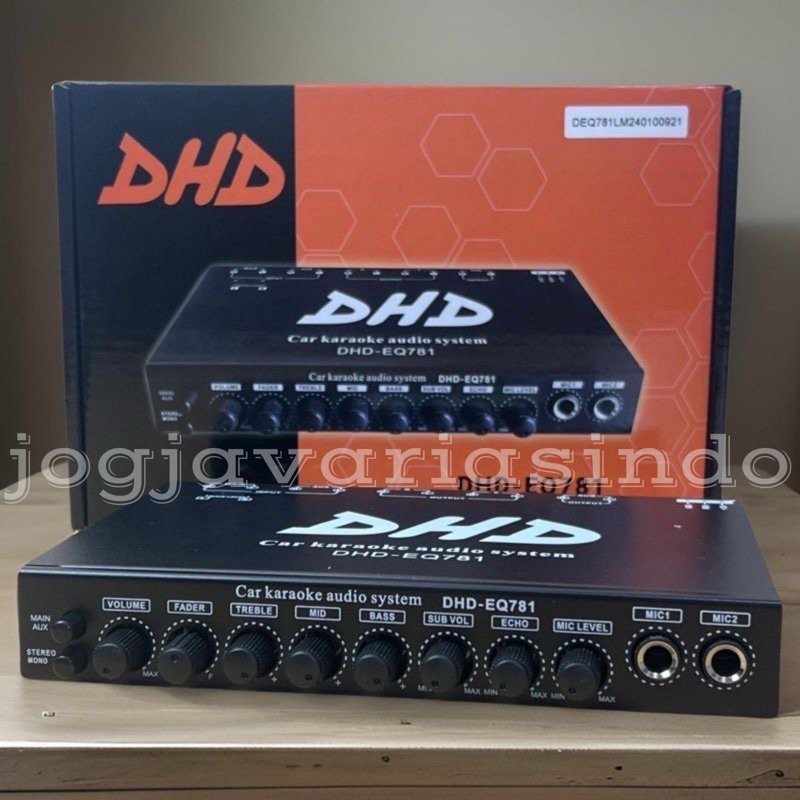 Jual Parametrik Preamp Equalizer Karaoke DHD-EQ781 12 Volt | Shopee ...