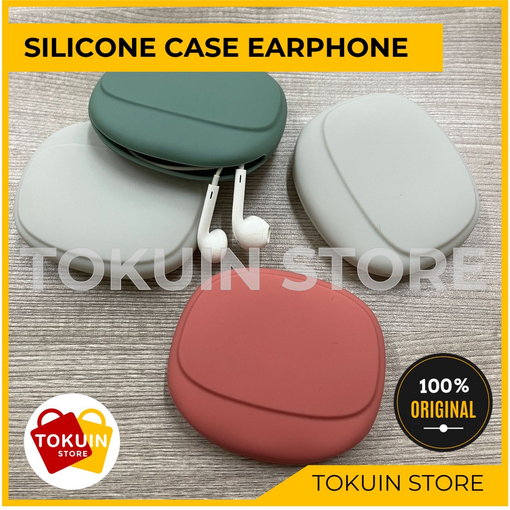Jual Pouch Case Earphone Silikon Silicon Silicone Case Headset Cable ...