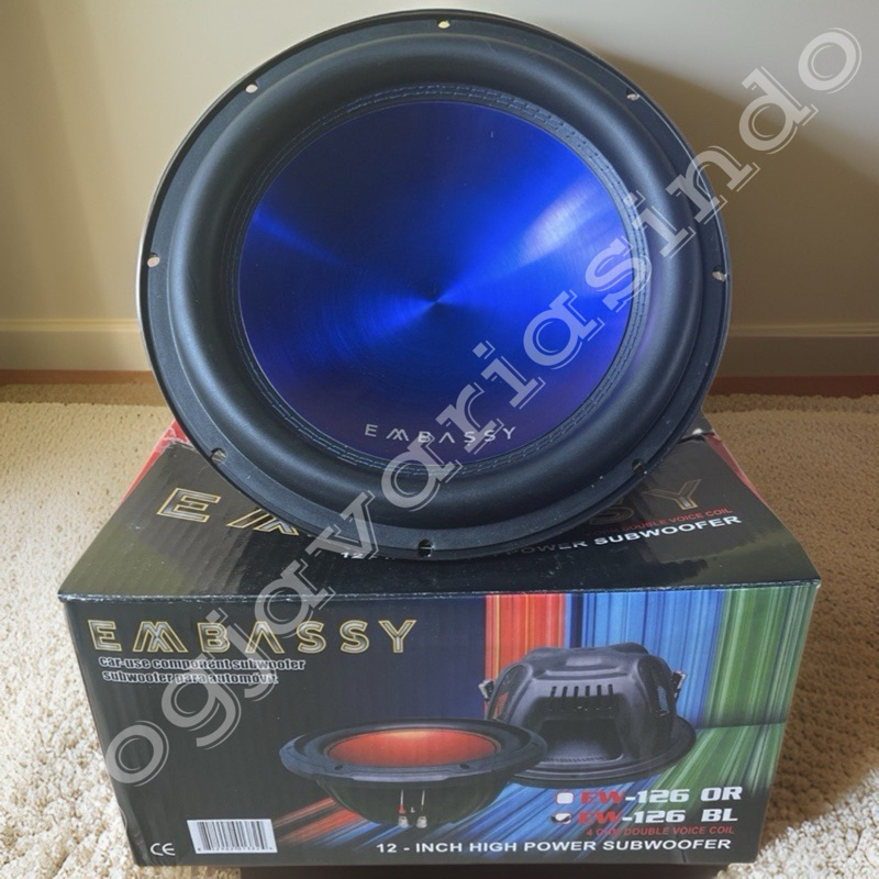 Jual Subwoofer 12 inch embassy ew-126 Double Coil Double Magnet ...