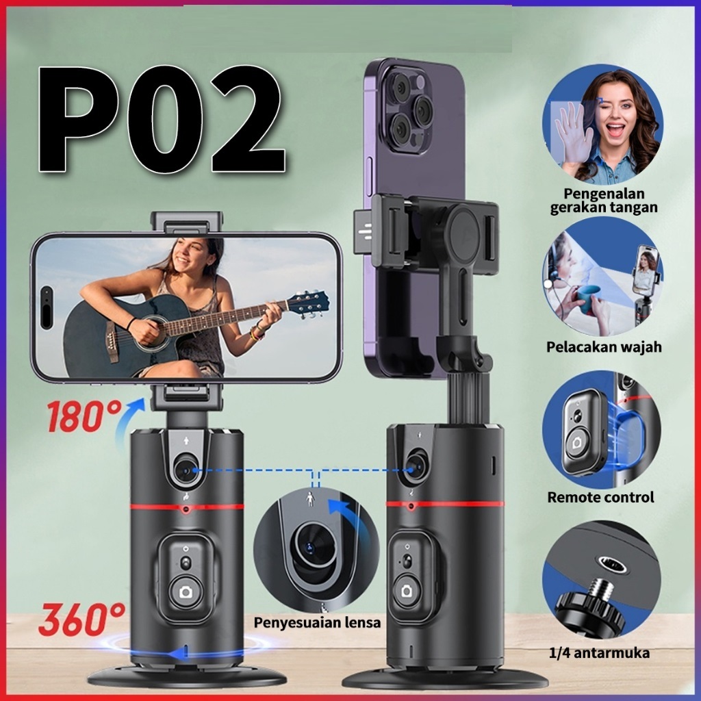 Jual SMARTCOM Gimbal Stabilizer P01 Auto Face Tracking Selfie Stick Tripod Handphone | Shopee ...