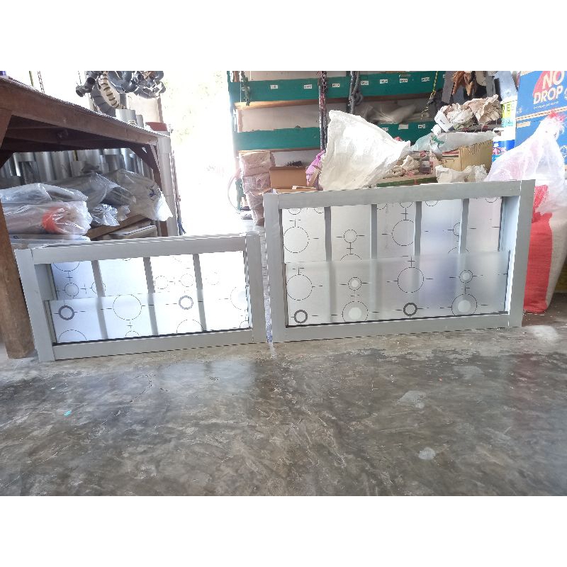 Jual jendela aluminium kaca zig zag / bovenlist (bisa request ukuran ...