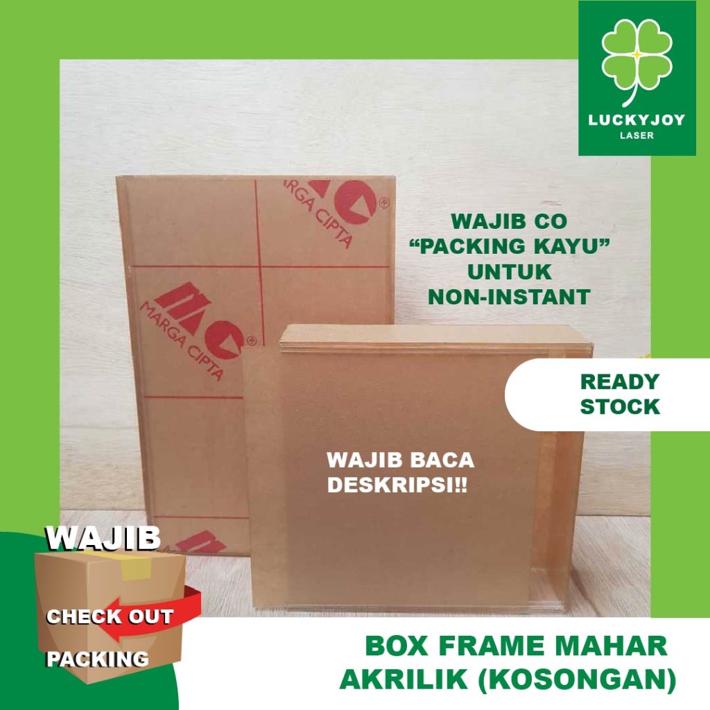 Jual BOX KOTAK FRAME MAHAR AKRILIK ACRYLIC PERNIKAHAN KOSONGAN ...