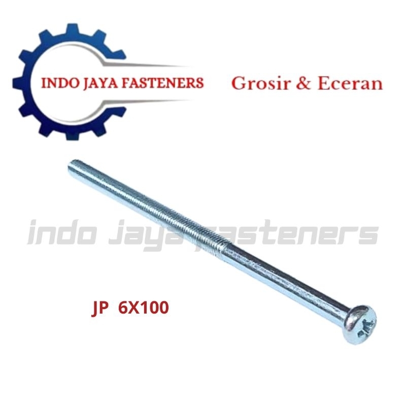 Jual Baut JP M 6 x 100 Baut Philip M6 x 100mm | Shopee Indonesia